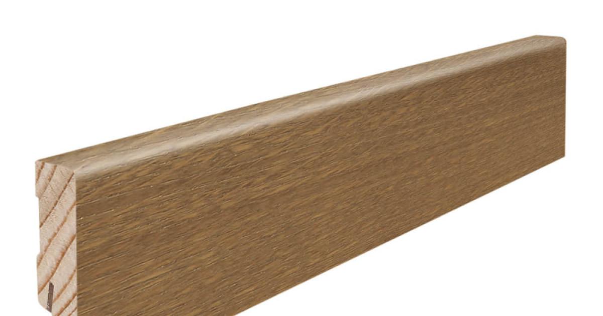 414116 - Skirtings - Stick-on skirting 16x58mm 2,2m Cube Fumed Oak ...