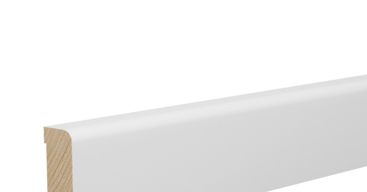 414266 - Skirtings - Skirting 16x40mm 2,4m w/o connection White str ...