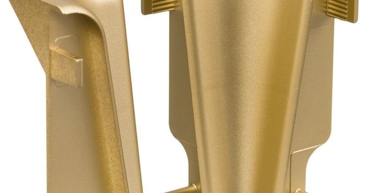 407123 - Skirtings - inner corner gold plastic f. skirting 19x58 (2pcs ...