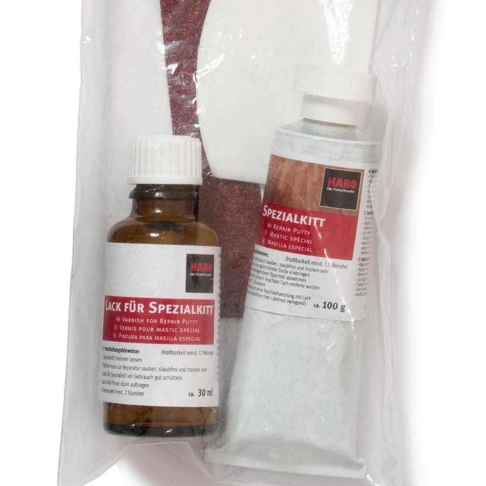 405848 - RENOVATION - HARO repair putty kit merbau/iroko Protect from ...