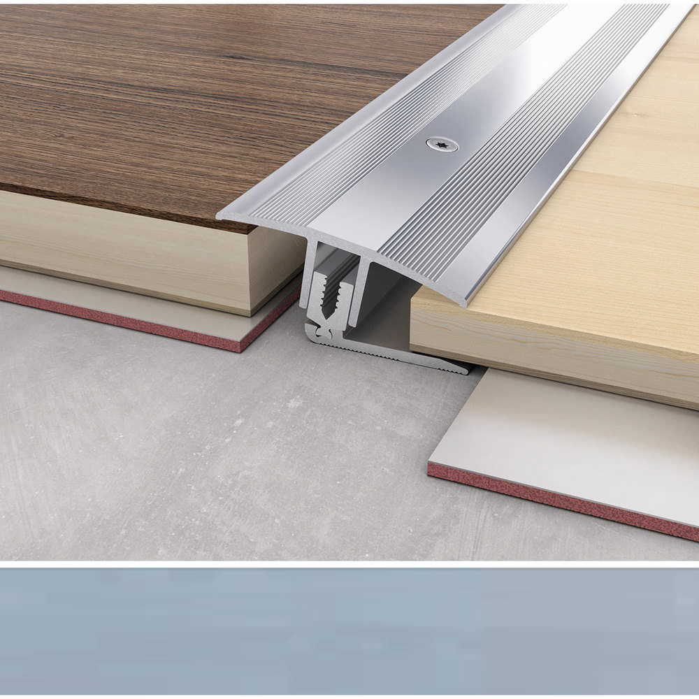 405675 - Mouldings - Transition moulding Flex type 888 stainless steel/titan 2.7m f.7-17mm - EN