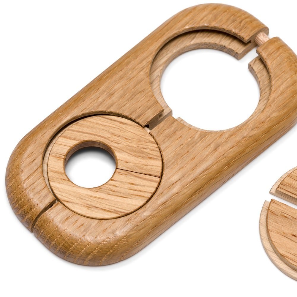 405162 - INSTALLATION ACCESSORIES - HARO double radiator rosette oak ...